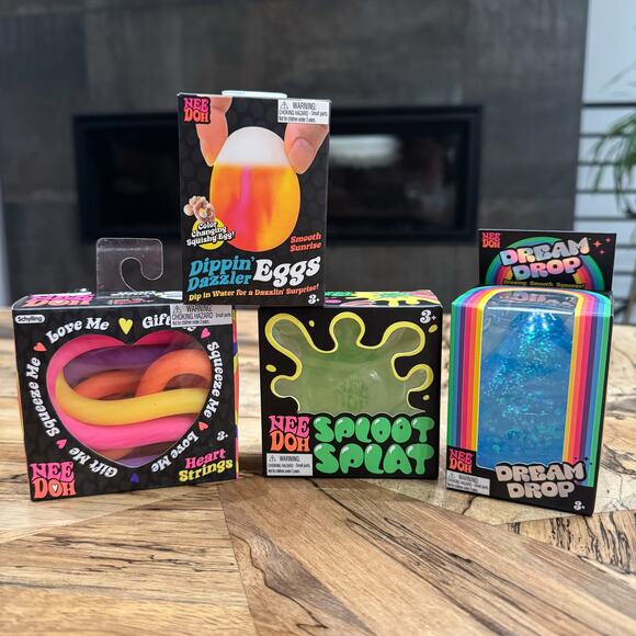 Needoh | Toys | Needoh Sensory Toy Lot Dippin Dazzler Sploot Splat ...